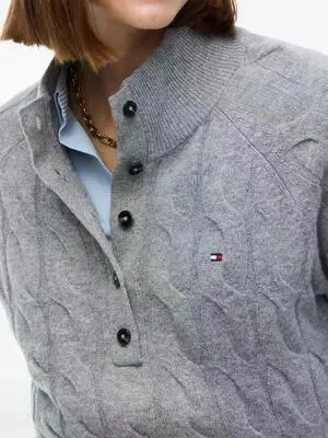 Tommy Hilfiger Cable-knit Button-up Sweater