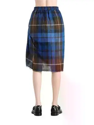VIVIENNE WESTWOOD Chippendale Tartan-print Draped Skirt