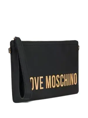 Moschino Logo-plaque Clutch Bag