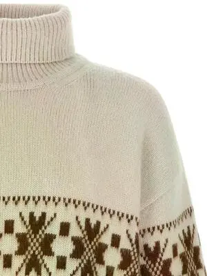 Kiton Geometric Jacquard High-neck Jumper