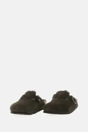 BIRKENSTOCK Boston Shearling Suede - Marrone