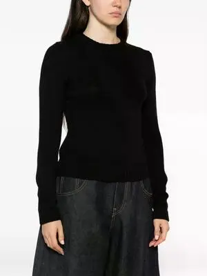 BASE Ribbed-knit Crew-neck Sweater