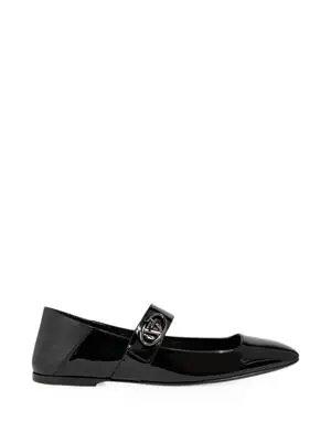 Valentino Garavani Vlogo Locker Square-toe Ballet Flats