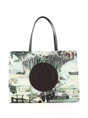Tory Burch Ella Logo-patch Tote Bag