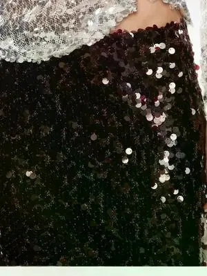 Christopher Esber Opaline Sequined Midi Skirt - Red