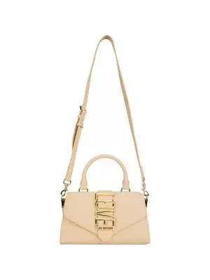 Moschino Logo-plaque Tote Bag - Neutrals