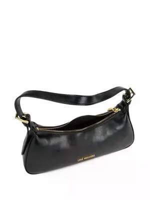 Moschino Curved Logo-plaque Shoulder Bag