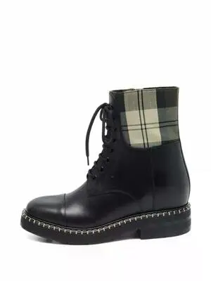 Chloé X Barbour Noua Check-panel Ankle Boots