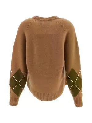 Arch4 Sloane Argyle-intarsia V-neck Sweater - Brown
