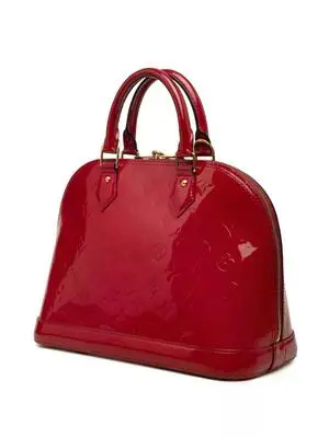 LOUIS VUITTON 2013 Monogram Vernis Alma Pm Handbag - Red