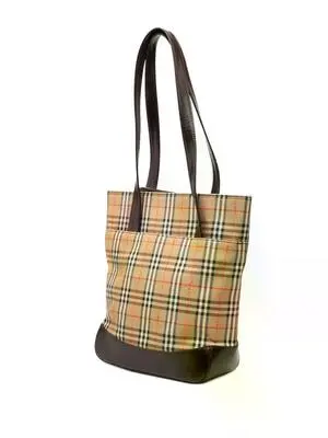 Burberry 2000-2017 Haymarket Check Canvas Tote Bag