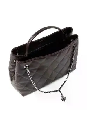 Tory Burch Fleming Quilted Leather Tote Bag