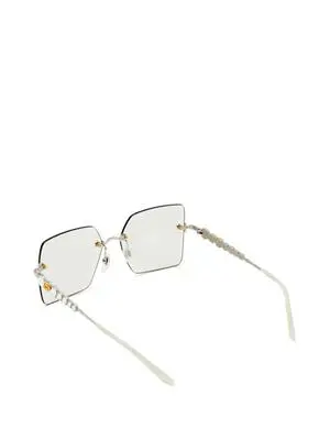 Gucci Crystal-embellished Square Sunglasses