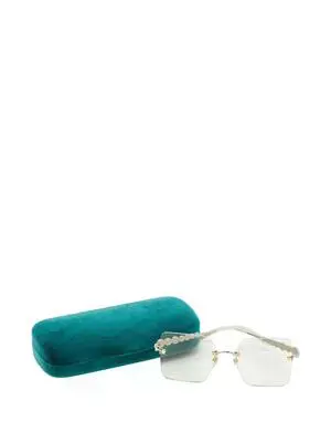Gucci Crystal-embellished Square Sunglasses