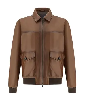 Paul & Shark Aqualeather Bomber Jacket