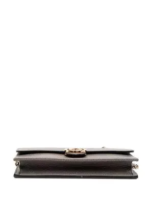 Gucci 2000-2015 Dollar Calfskin Interlocking G Wallet On Chain Crossbody Bag - Grey