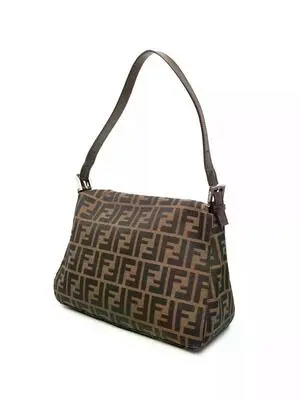 Fendi 2000-2010 Zucca Canvas Mamma Forever Shoulder Bag