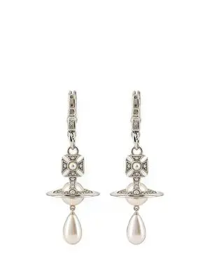 VIVIENNE WESTWOOD Aida Orb Drop Earrings - Silver