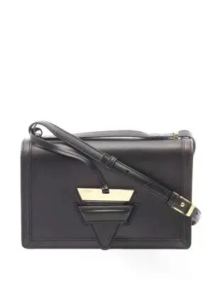 Loewe 2015-2026 Leather Barcelona Flap Shoulder Bag - Black