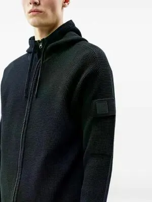 C.P. COMPANY Waffle-knit Zip-up Hoodie