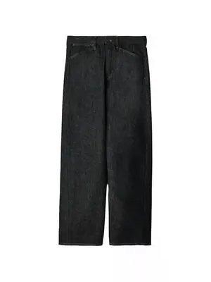 LEMAIRE Straight Five-pocket Pants In Heavy Yarn-dyed Slate Denim - Grey