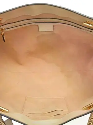 Gucci 2016-2026 Medium Gg Supreme Padlock Tote Bag - Neutrals