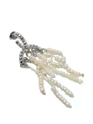 LEMAIRE Short Glass Bead Tassel Earrings
