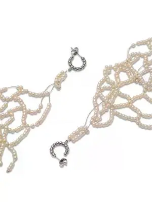 LEMAIRE Glass-bead Tassel Earrings
