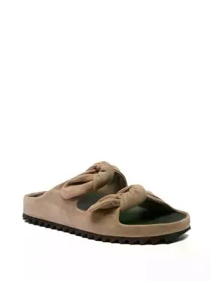 Officine Creative Knot-detail Leather Flat Sandals