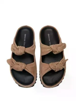 Officine Creative Knot-detail Leather Flat Sandals