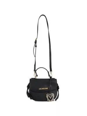 Moschino Logo-plaque Shoulder Bag - Black