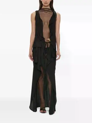 Christopher Esber Kacere Draped Maxi Skirt