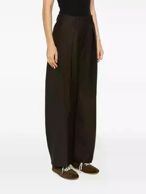 Maje Pleated Flared Trousers