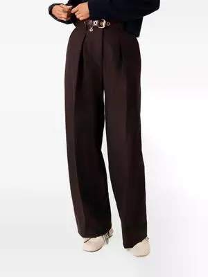 Maje Balloon Suit Trousers - Brown