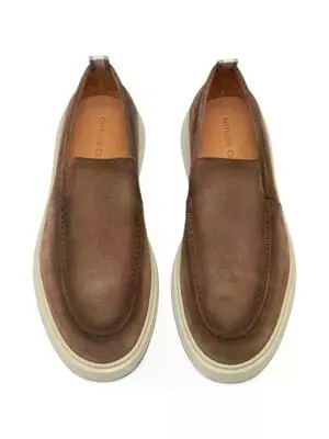 Officine Creative Bones Leather Loafers - Brown
