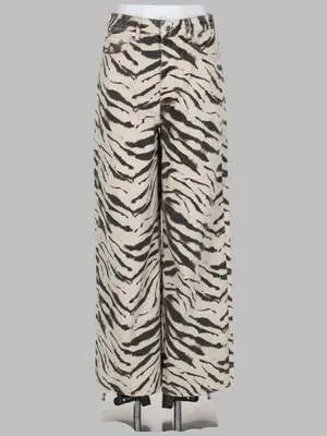 GANNI Jeans Con Stampa Animalier - Multicolor