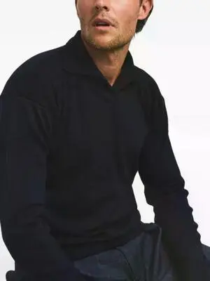 CESAR CASIER Amory Merino-wool Polo Shirt