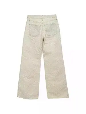 LOUIS VUITTON Monogram Flared Jeans - Neutrals
