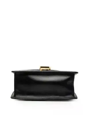 Gucci 2016-2026 Mini Calfskin Web Sylvie Chain Satchel - Black