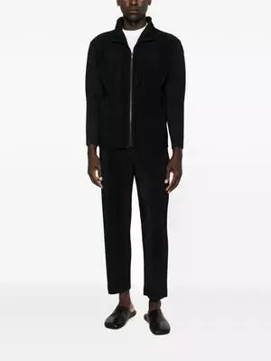 Issey Miyake Pleated Zip-up Jacket
