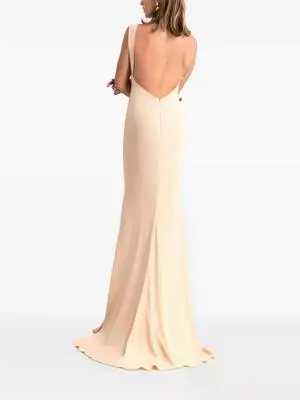 GEMY MAALOUF Cowl-neck Open-back Dress