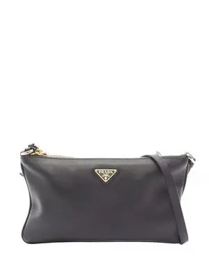 Prada 2013-2026 Vitello Daino Crossbody Bag - Black