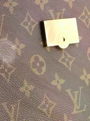 LOUIS VUITTON Cluny Top Handle Bag Monogram Canvas Bb Satchel