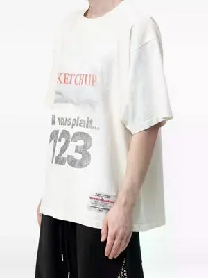 RRR123 Ketchup Cva Logo-print Cotton T-shirt