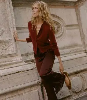 HMD Freya Cashmere Cardigan - Malbec