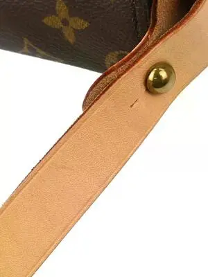 LOUIS VUITTON Monogram Cartouchiere Gm Leather-trim Crossbody Bag