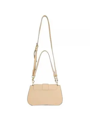 Moschino Logo-plaque Shoulder Bag - Neutrals
