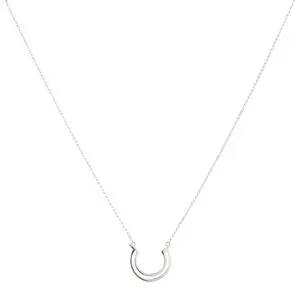 TOOLALLY Double Hoop Necklace Sterling - Silver