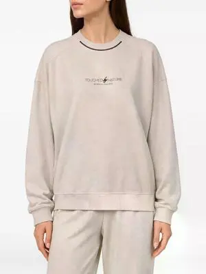 Brunello Cucinelli Logo-print Dropped-shoulder Sweatshirt