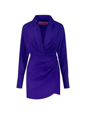 Gauge81 Naha Asymmetric Shirt Dress - Blue